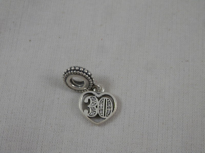 Pandora 30 Years of Love Dangle charm CLear CZ Sterling Silver | eBay
