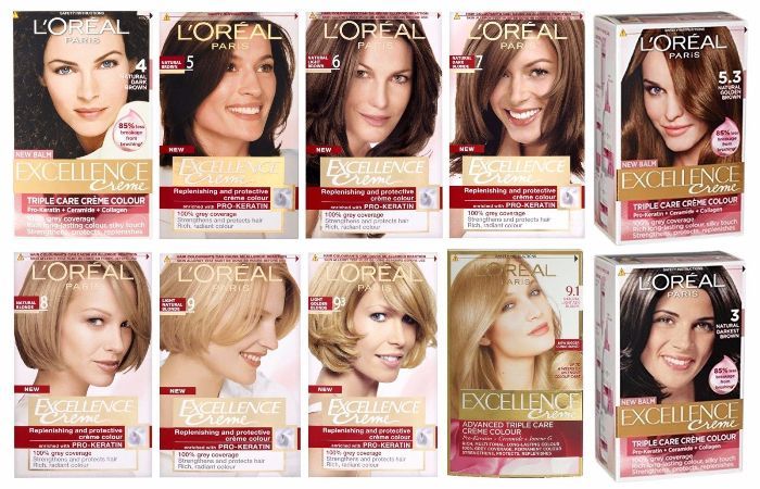 Loreal Creme Hair Color Chart L'Oreal Loreal Excellence Creme 6R