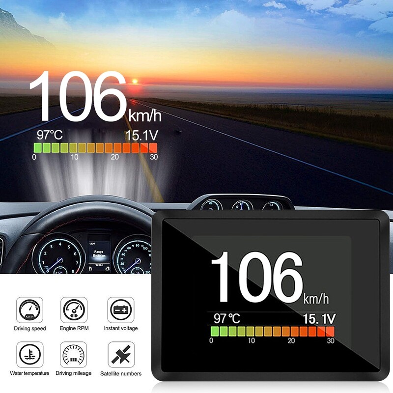 For Car A203 OBD2 On-Board Computer Car Digital Computer Trip Display ...