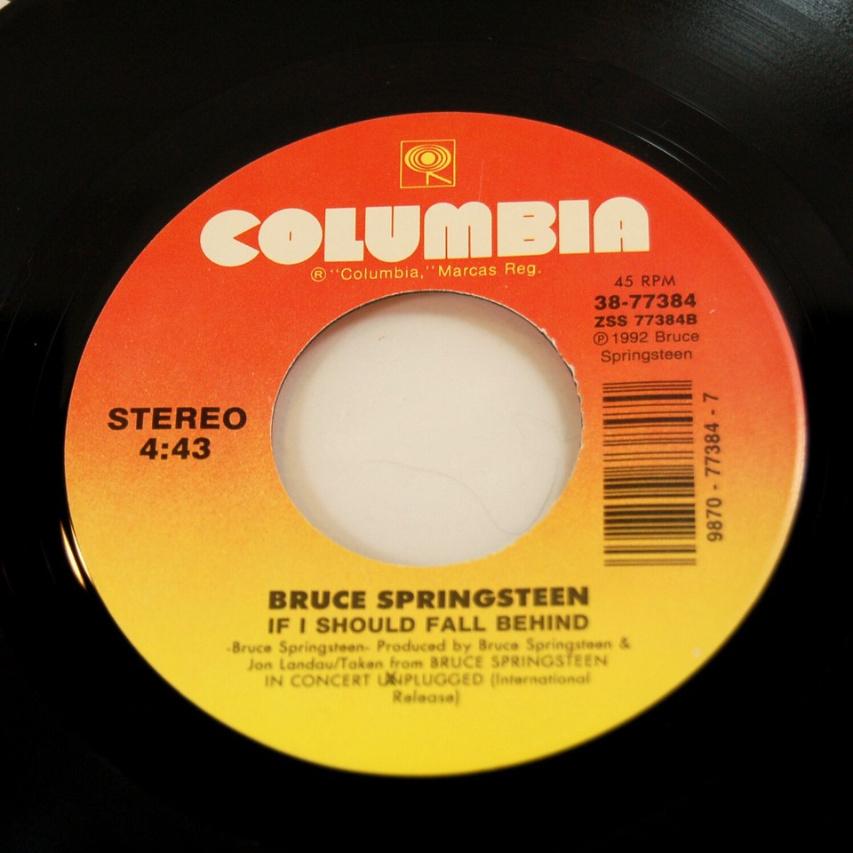 Bruce Springsteen Streets Of Philadelphia / If I Should Fall Behind 45 ...