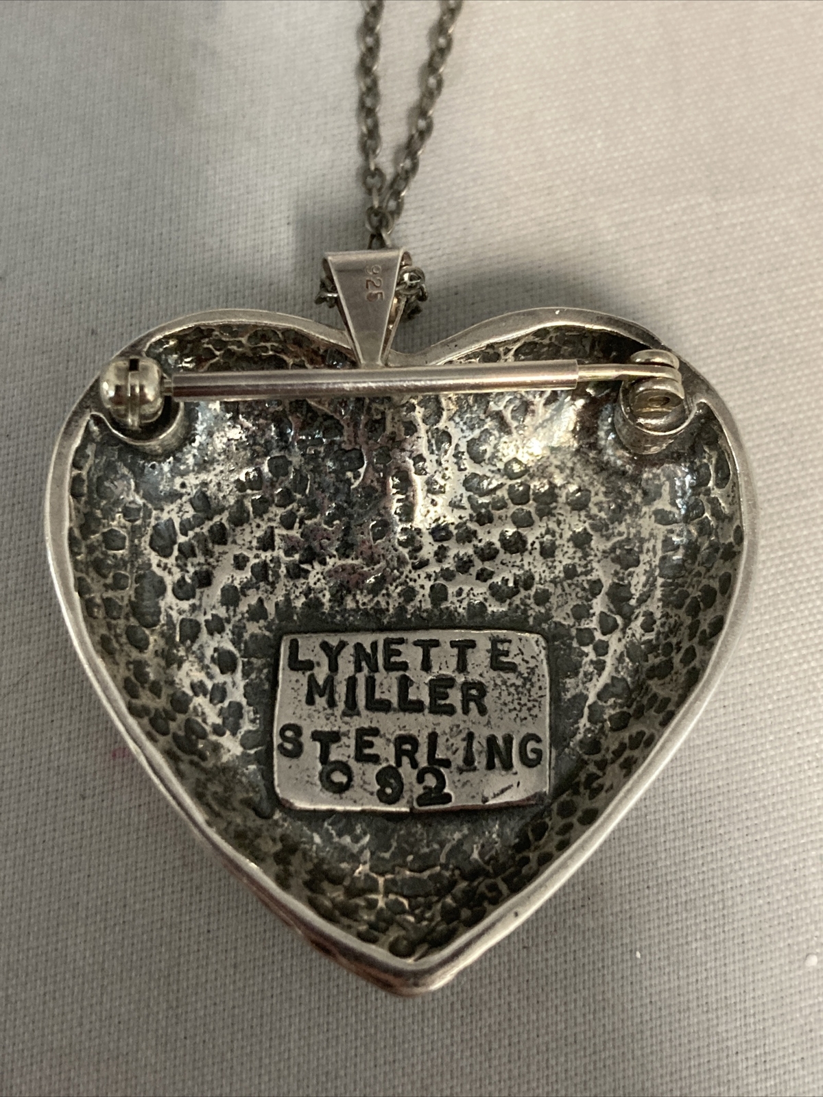 Rare Lynette Miller Sterling Silver Pin/Brooch/Pendan… - Gem