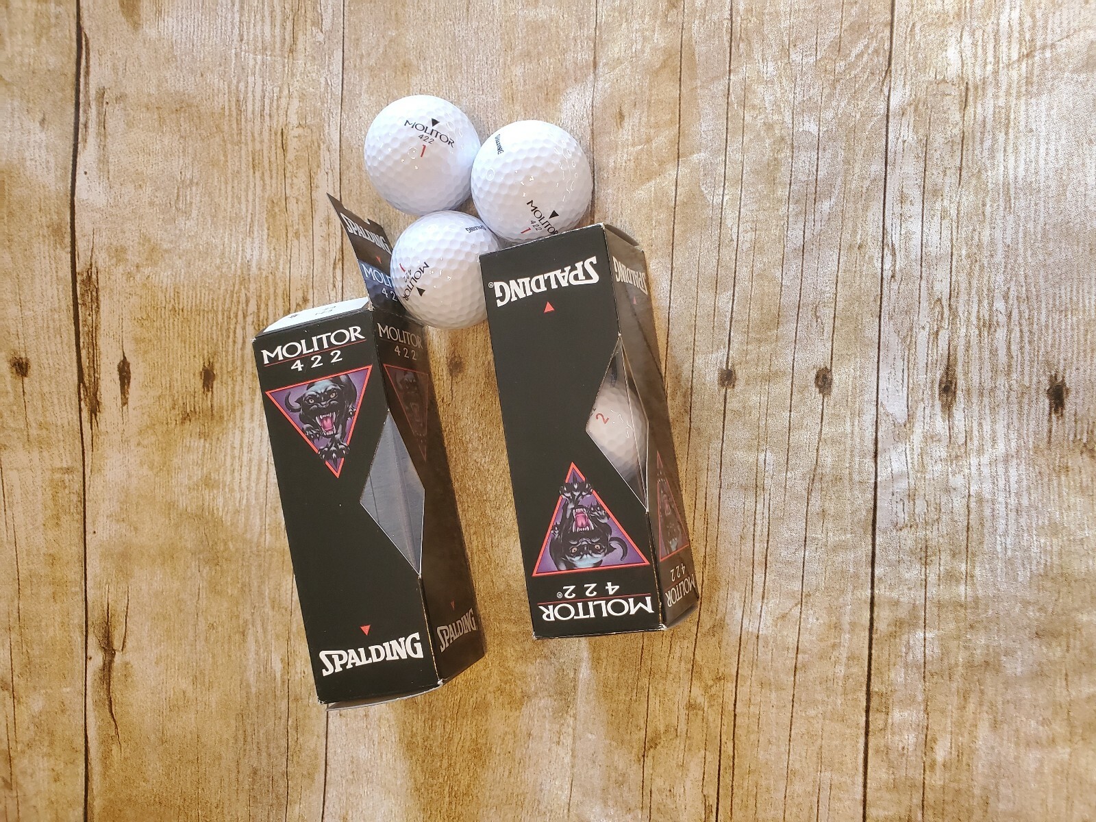 New Spalding Molitor 422 Golf Balls 2 Sets of 3 in each Sleeve | eBay