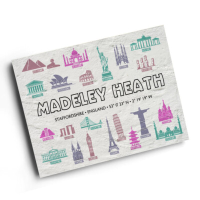 A3 PRINT - Madeley Heath, Staffordshire, England - World Landmarks ...