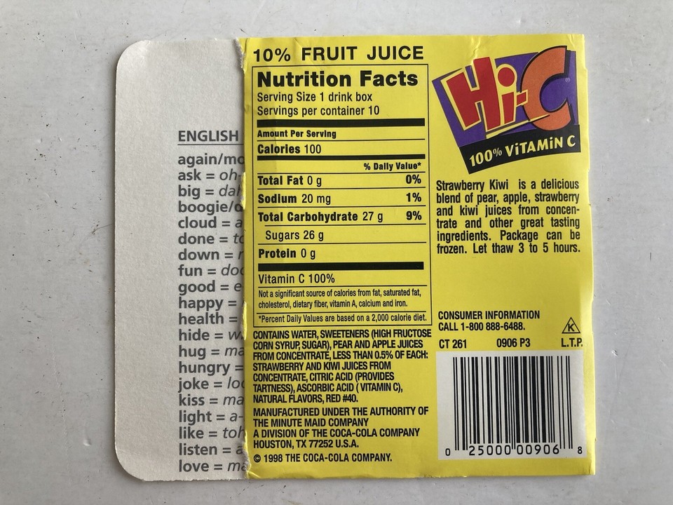 Vintage Hi-C Furby Mini Dictionary | eBay