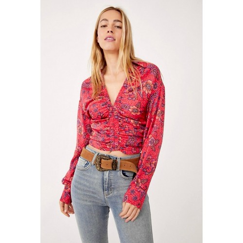 Free People Top Women's Size XS Ruby Combo I Got You Printed Top Floral ...