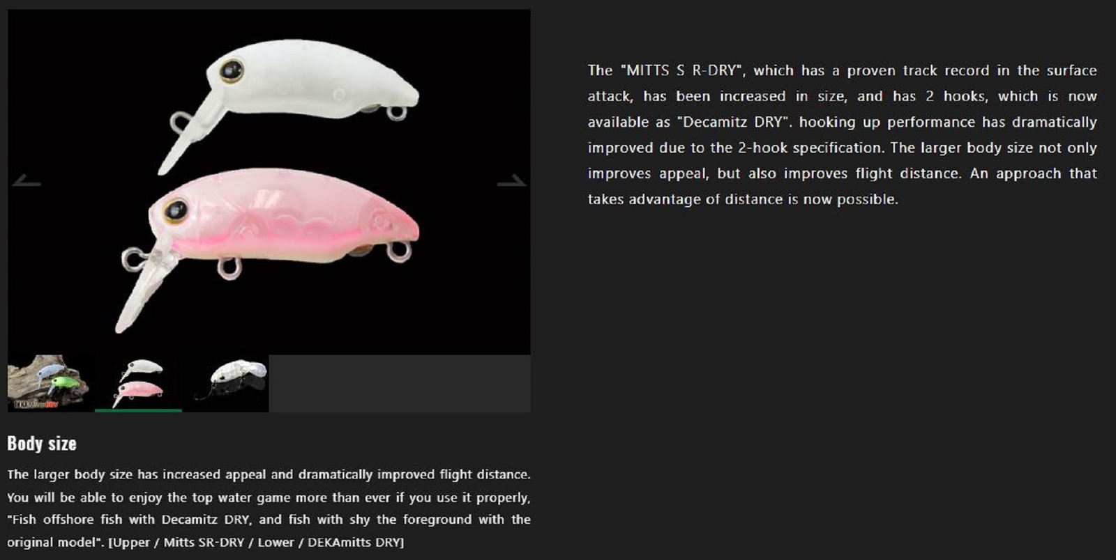 Jackall Deka Mitts SR Dry Crank Bait Floating Lure Miepin (6005) | eBay