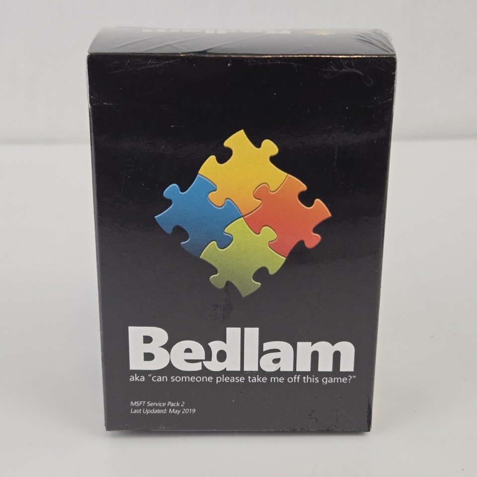 Bedlam Card Game SERVICE PACK 2 Unofficial Microsoft Employe Made KC ...