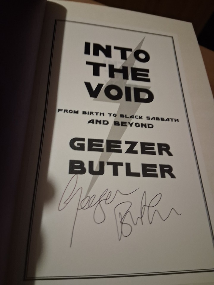 SIGNED into the void black sabbath and beyond geezer butler | eBay UK