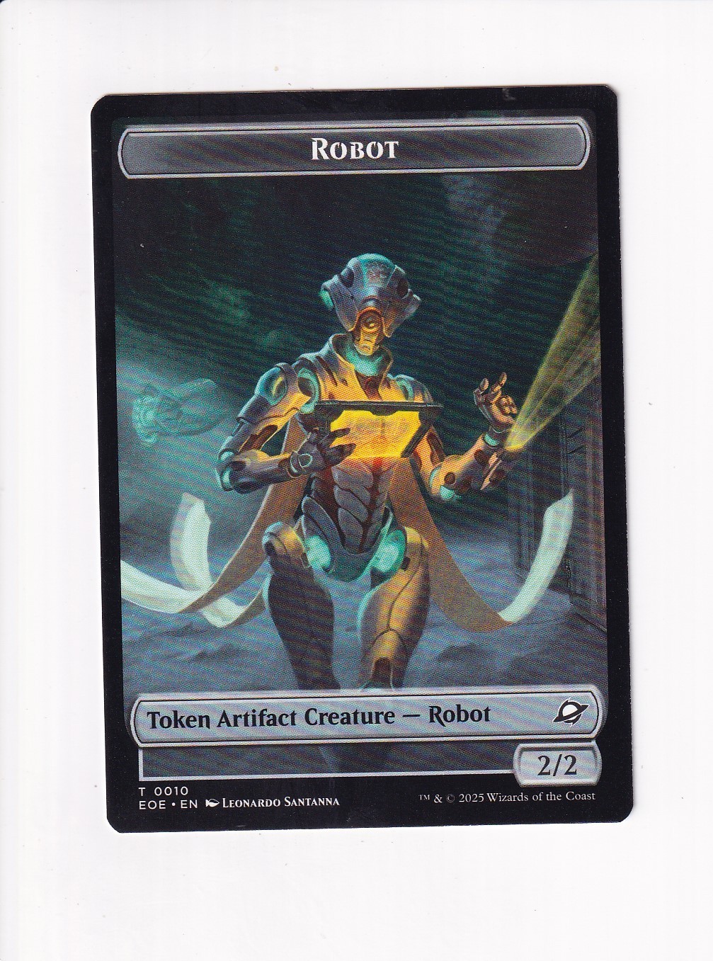 MAGIC THE GATHERING MTG EDGE OF ETERNITIES DOUBLE TOKEN ROBOT / LANDER ...