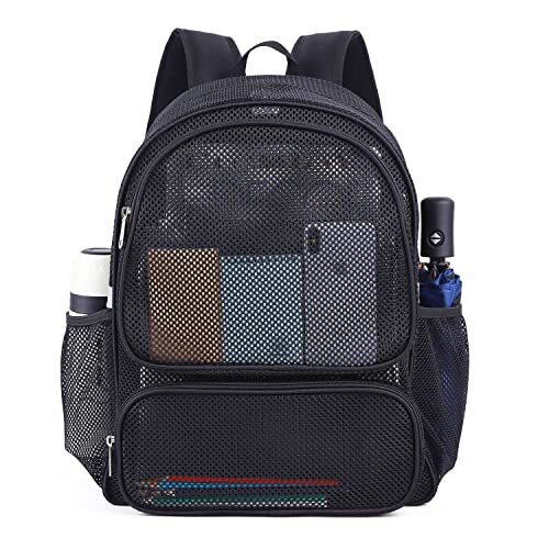Heavy Duty Mesh Backpack, See-through Large Mesh Backpack for Men Women ...