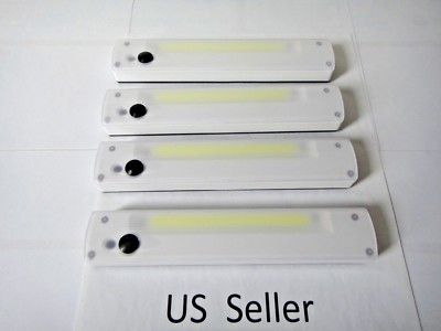 4pk Anti Glare COB LED Wall Lighted Switch Wireless Night Light Battery ...