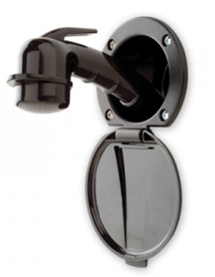 Ambassador Marine Shurflo Recessed Transom Shower Kit NEW Black Sprayer ...