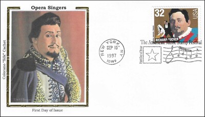 Richard Tucker Famous Opera Singer Music USA NY Colorano 3155 Silk FDC ...