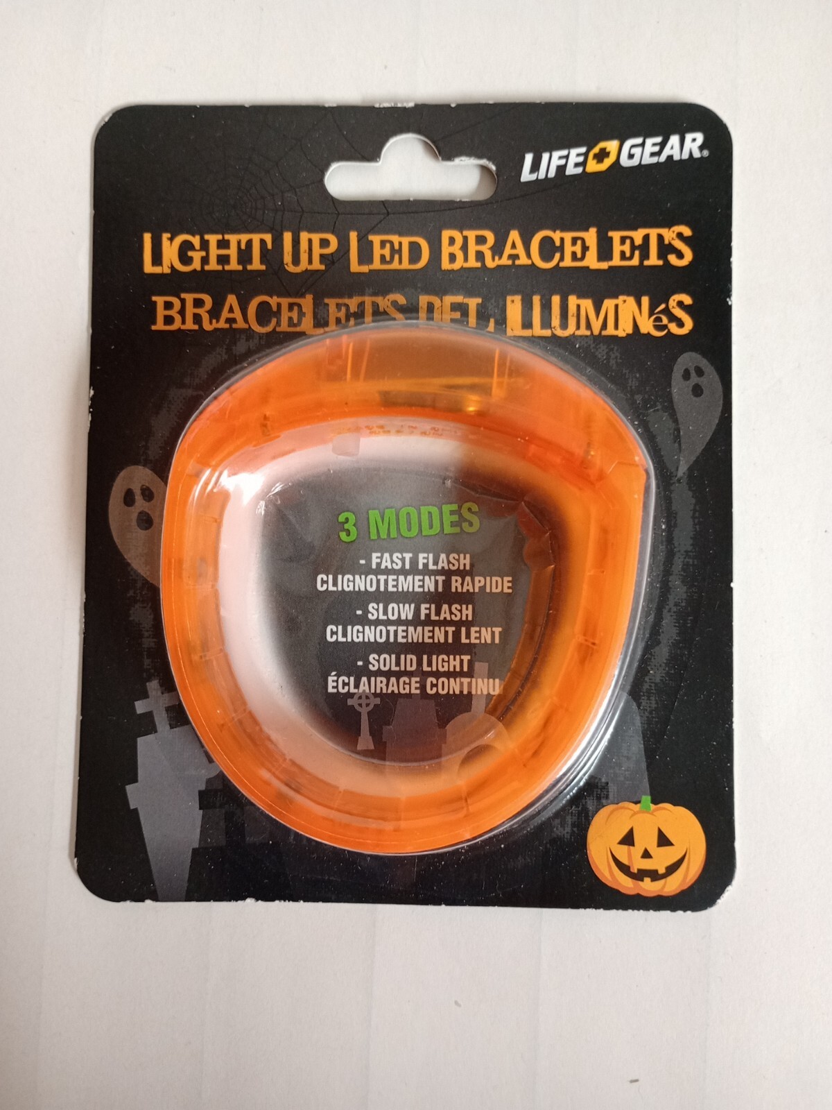 Halloween Life Gear Light Up LED Bracelet Green 3 Modes Be Seen At ...
