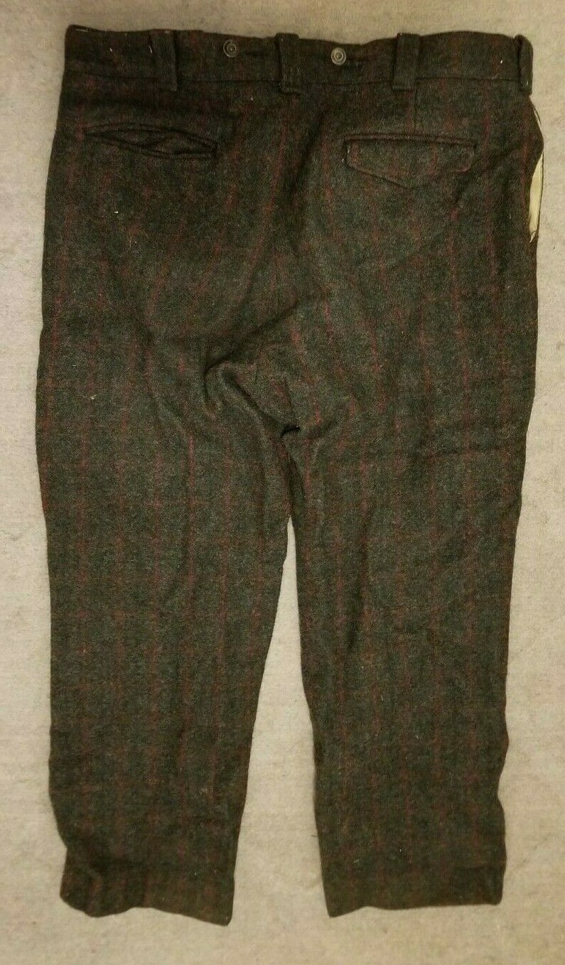 VTG Woolrich Malone Field Pants Mens 38x28 Grey /Gree… - Gem