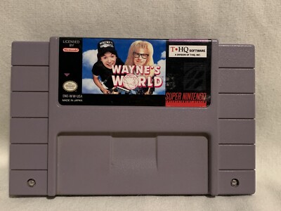 Wayne's World SNES Super Nintendo 1991 Game Only Tested and Working | eBay
