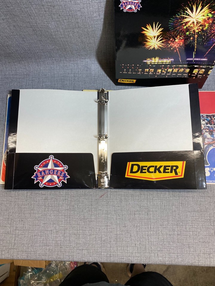 Lot of 5 MLB Texas Rangers Yearbooks & Programs & Binders 1970s-90s ...