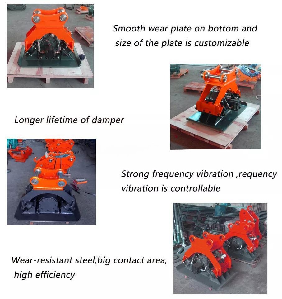 Excavator Hydraulic Compactor Vibrating Plate Tamper for Excavator 4-9 ...