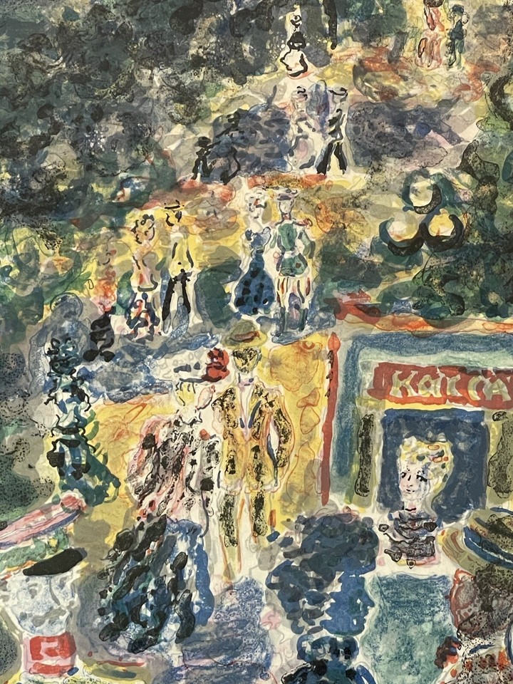CONSTANTIN TERECHKOVITCH ANTIQUE MODERN ABSTRACT WATERCOLOR PAINTING ...