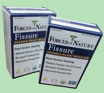 Forces of Nature Organic Cut Care, Fissure Control - 5 ml + 5 ml, 2 ...