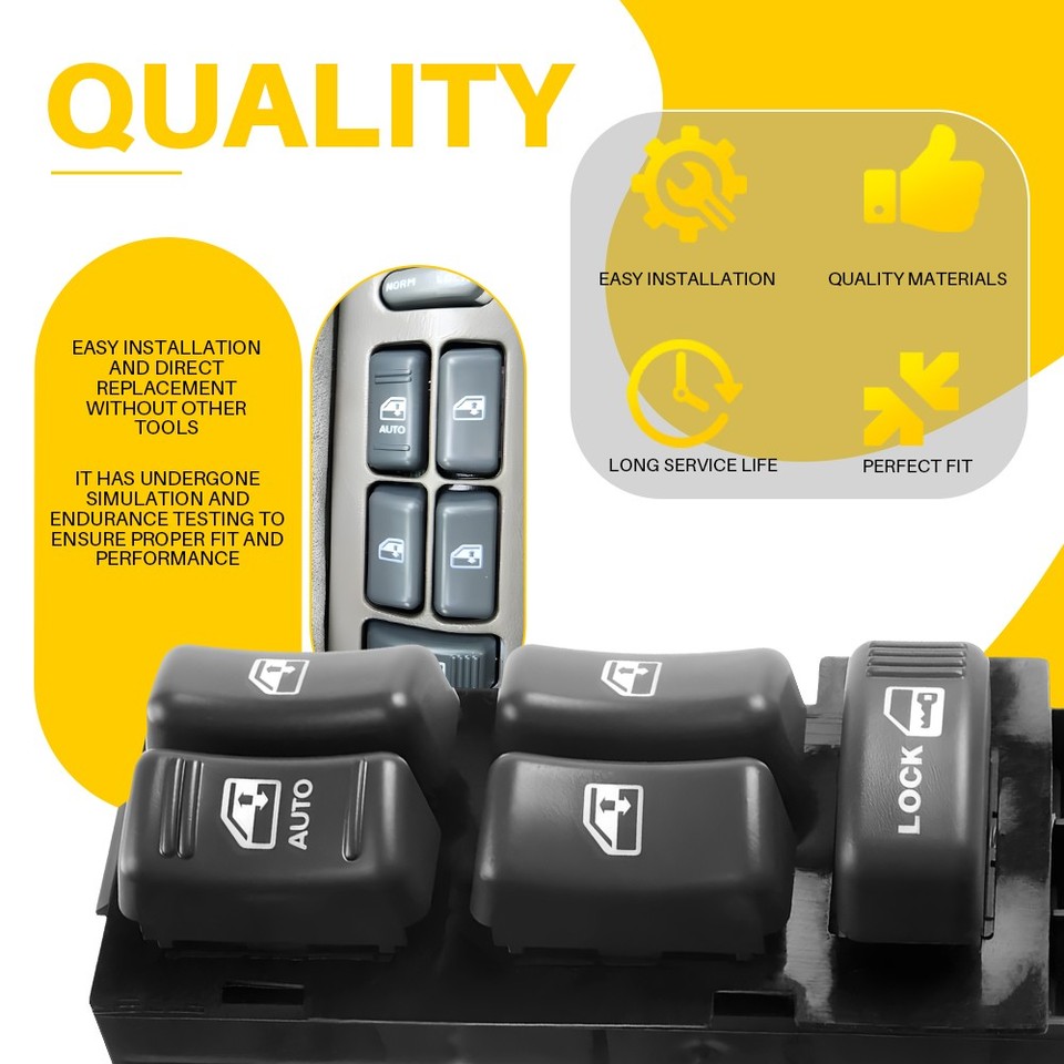 15151360 Master Power Window Switch for 1995-99 Chevrolet Suburban GMC ...