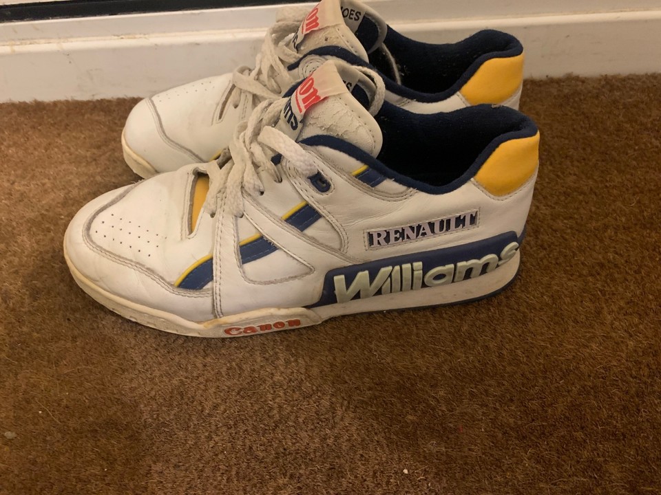 Renault William f1 trainers uk8 blue white yellow | eBay UK