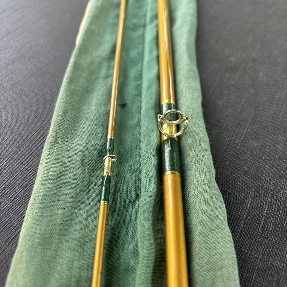 Vintage Abercrombie & Fitch Yellowstone Fly Rod 7 1/2 ft w/Case 2pc 60s ...