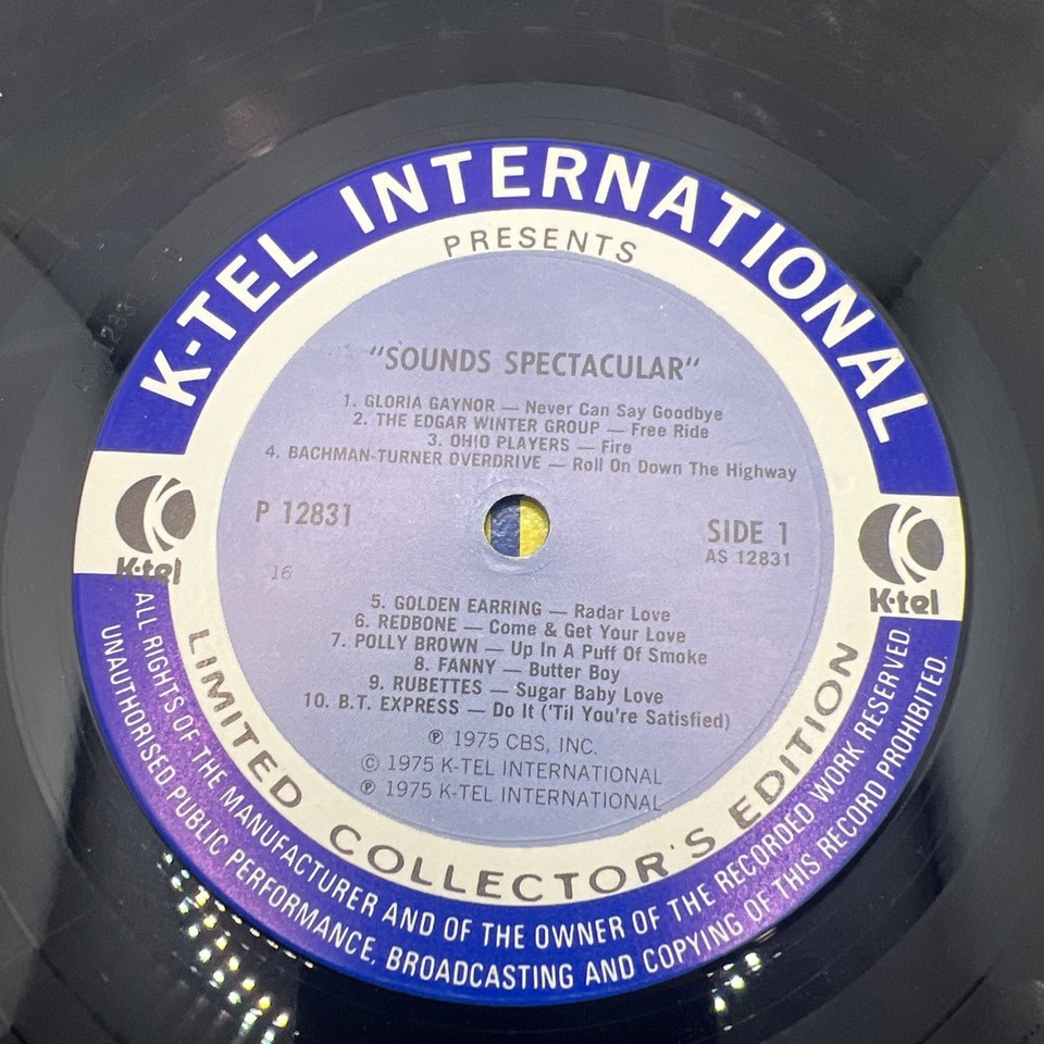 Sounds Spectacular 20 Original Hits~Various Artists~Vinyl LP K-Tel ...
