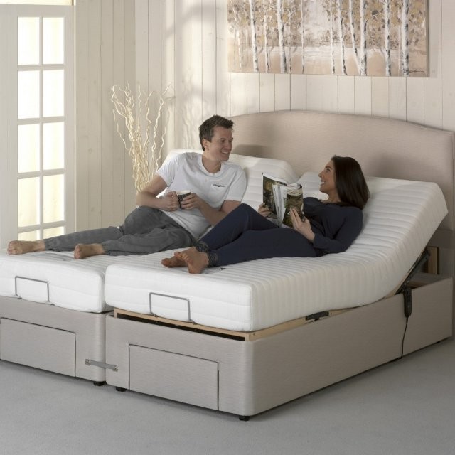 Restwell Electric Adjustable Bed Cream All Sizes + Mattress & Matching ...