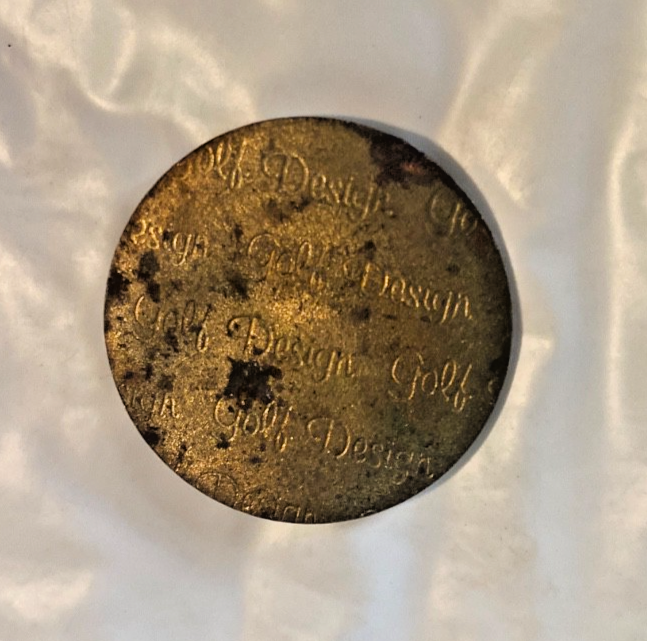 PURDUE UNIVERSITY, INDIANA 1"-coin style Ball Marker, Original. OLD ...