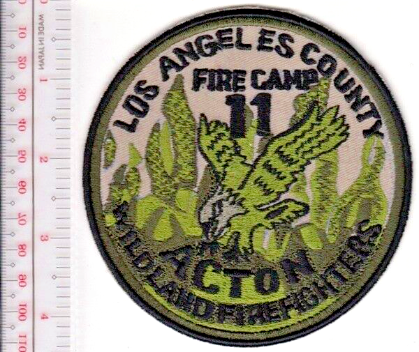 Hot Shot Fire Crew CDCR La County FD Camp 11 Acton Fire Camp Patch vel ...