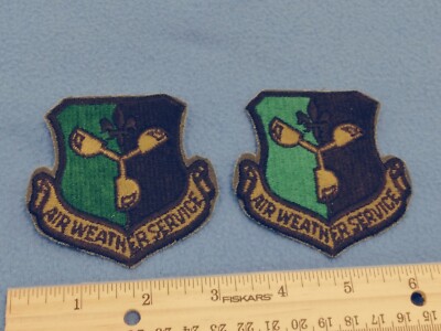 LOT OF 2 - US Air Force Air Weather Service 557th Weather Wing Subdued ...
