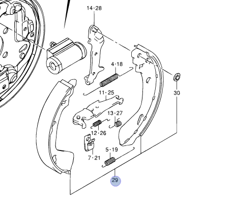 Rear Brake Shoe for Suzuki Swift for sale online | eBay