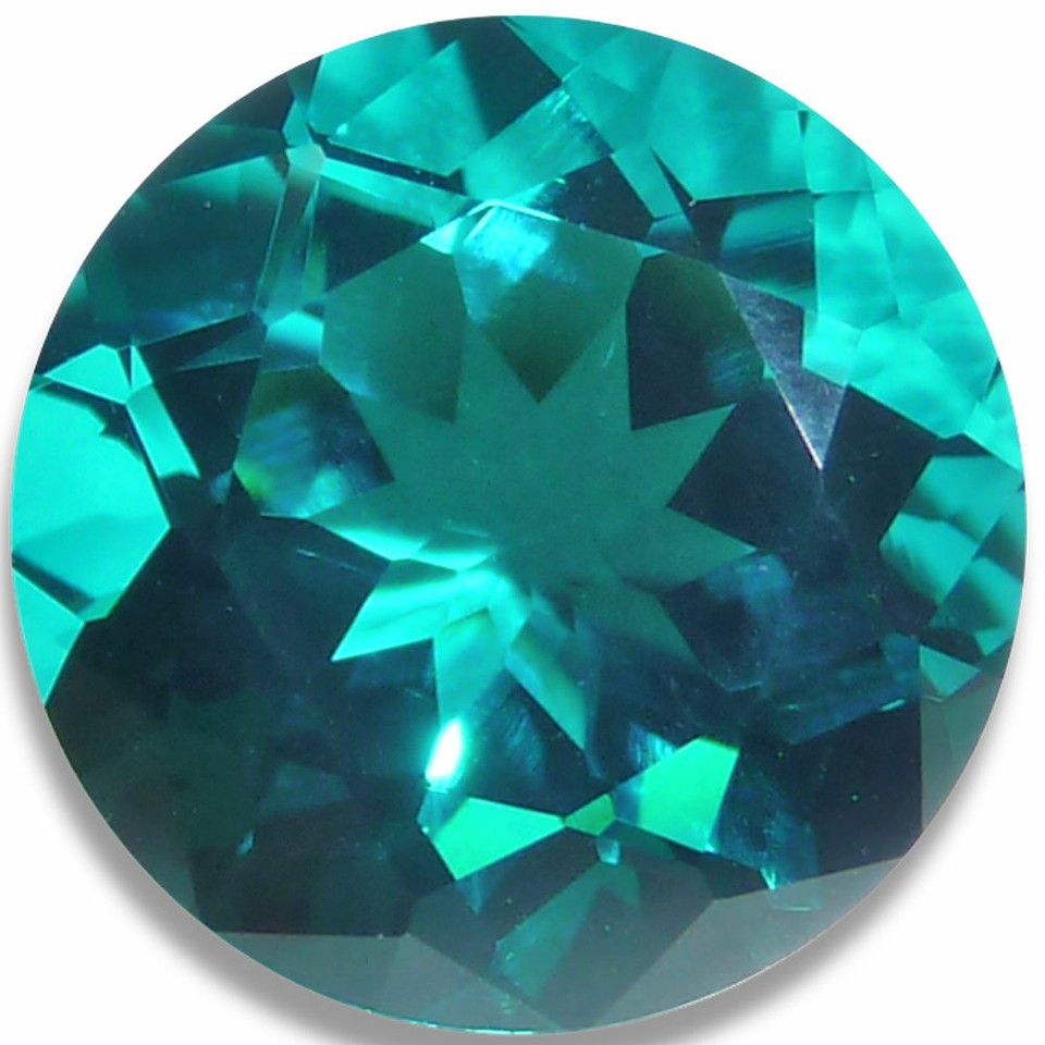 Lab Created Helenite Green Orange Teal Round Faceted Loose Gems since ...