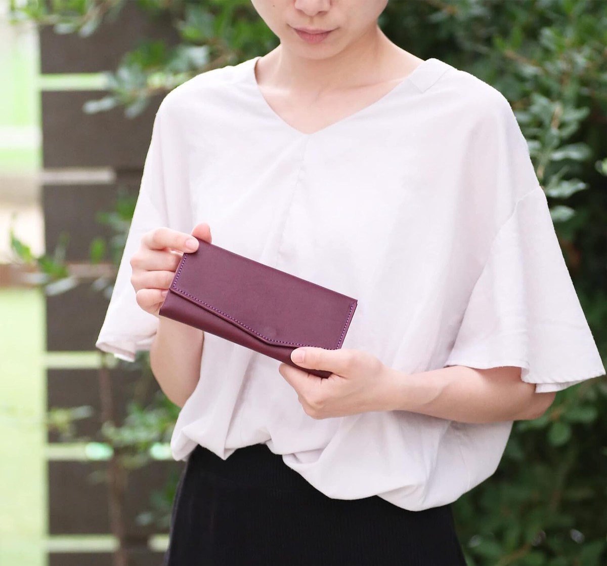 statusy il modo Brown leather small long wallet Unisex IM-01 statusy il modo Brown leather small long wallet Unisex IM-01