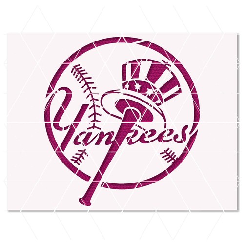 New York Yankees Stencil – Baseball Team Fan Art, Sports Craft, Wall ...