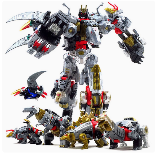 New BPF Volcanicus Dinobot 5 In 1 Power of the Primes Action Figure 13 ...