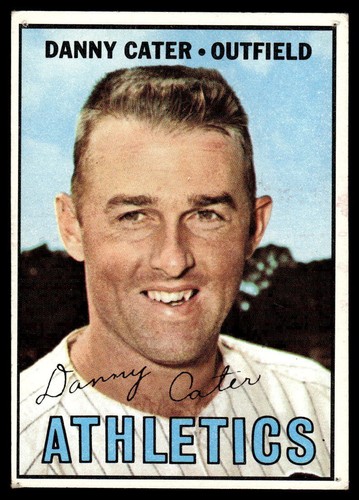 1967 Topps Danny Cater #157 Kansas City Athletics Baseball Card | eBay