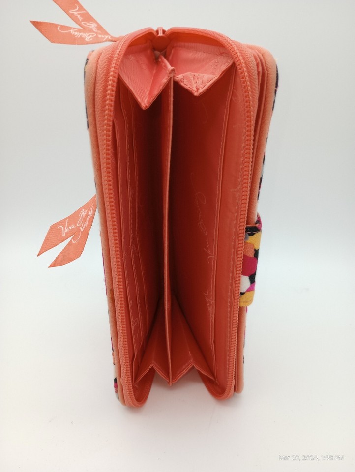 VERA BRADLEY Pixie Confetti Pattern Ziparound & Turnkey Wallet EXC | eBay