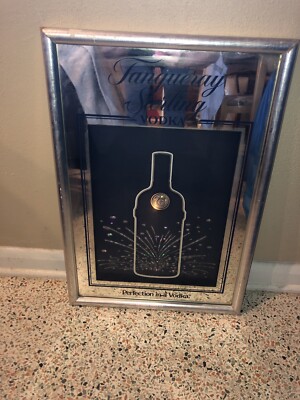 Vintage Tanqueray Sterling Vodka Large Wall Sign Mirror Bar Man Cave | eBay