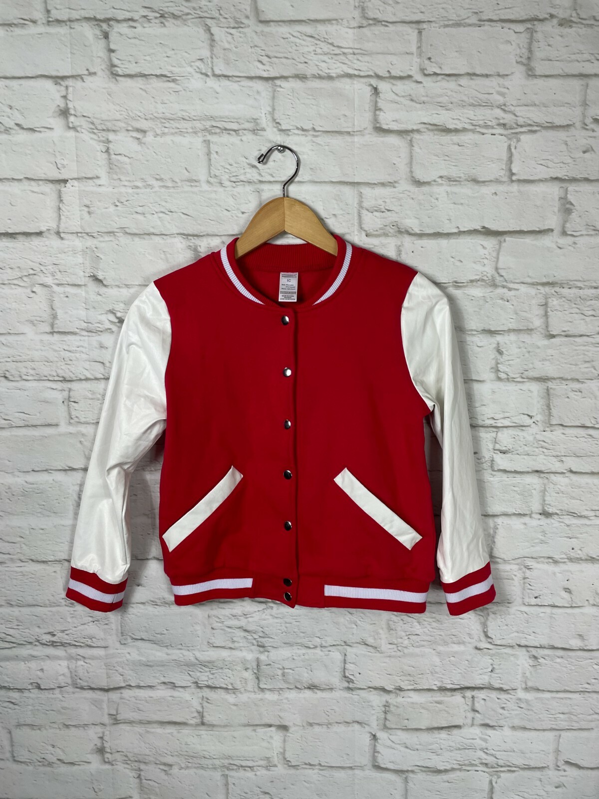 WEISSMAN Dance Costume Unisex Red Varsity Jacket Size… - Gem