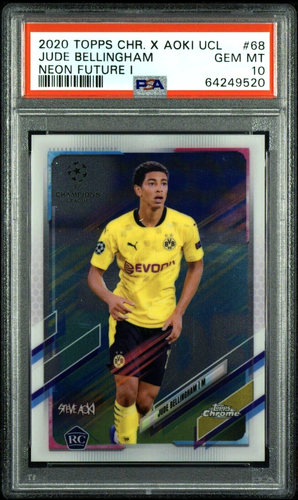 2020 Topps Chrome X #68 Aoki Neon Future #/199 Jude Bellingham Rookie ...