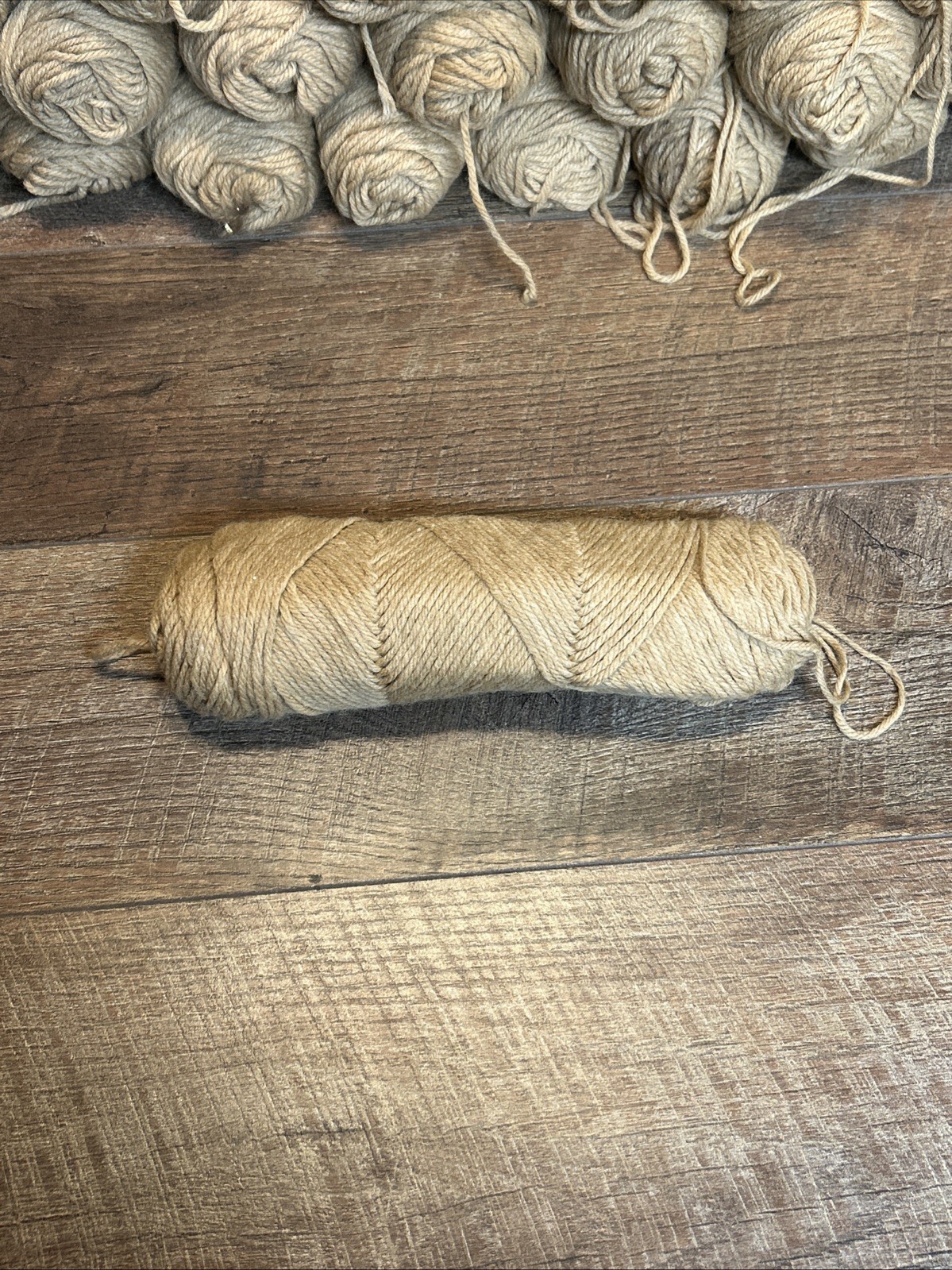 47- 3 Ounce Yarn Rolls-Light Brown-Fabric Type Unknown