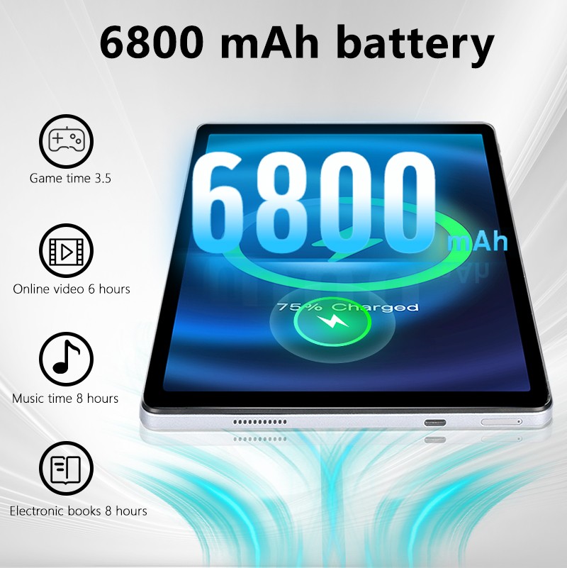 AEEZO Tablet Android 11'' Screen 12GB+128GB WIFI Bluetooth 6800mAh IPS ...