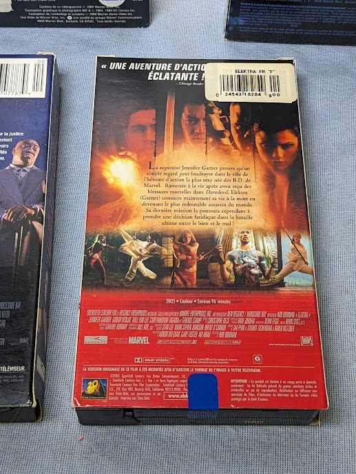 Superhero VHS Lot VF – Batman, Batman Returns, Daredevil, Elektra, Tomb ...