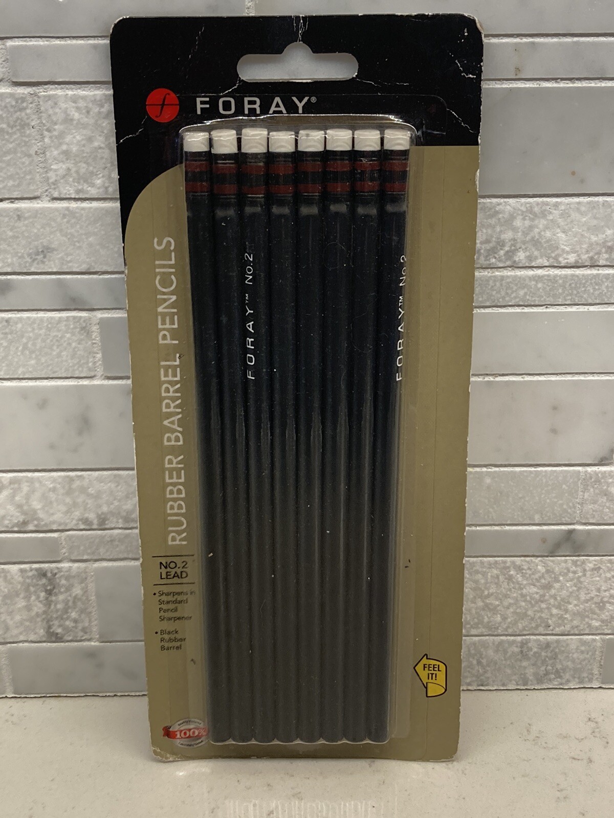 Foray - No.2 Lead Rubber Barrel Pencils Set Of 8 Brand New | eBay