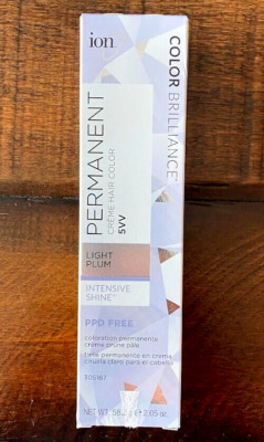 Ion 5VV LIGHT PLUM Color Brilliance Permanent Crème Hair Color 2.05 Oz ...