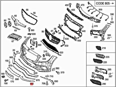 Genuine MERCEDES C218 X218 CLS C218 Shooting Brake X218 Trim 2188851674 ...