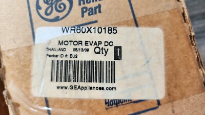 WR60X10185 Refrigerator Evaporator Fan Motor New OEM | eBay