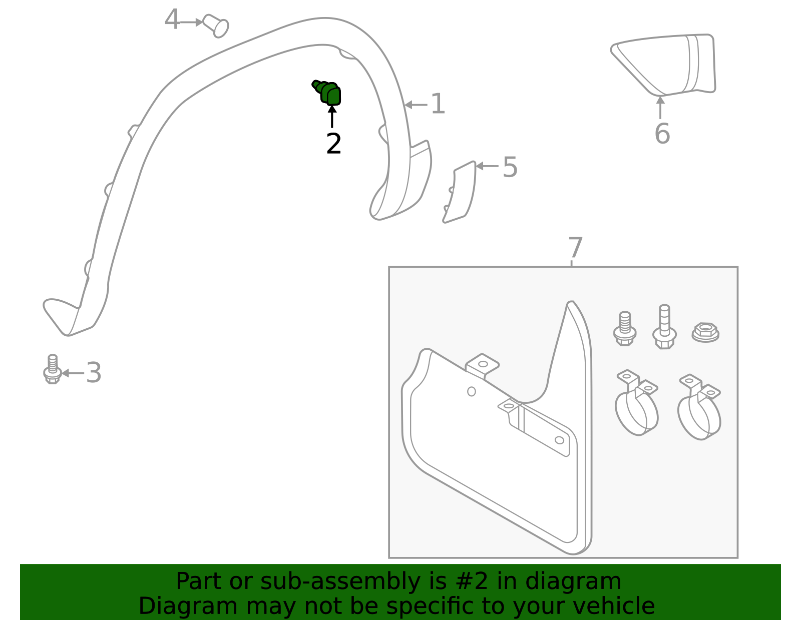 Genuine Volkswagen Wheel Opening Molding Clip Wht-008-801 for sale ...